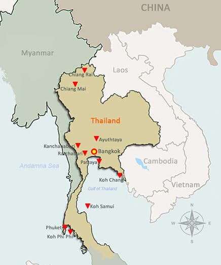 Thailand Travel Destinations from Chiang Mai to Phuket Beaches